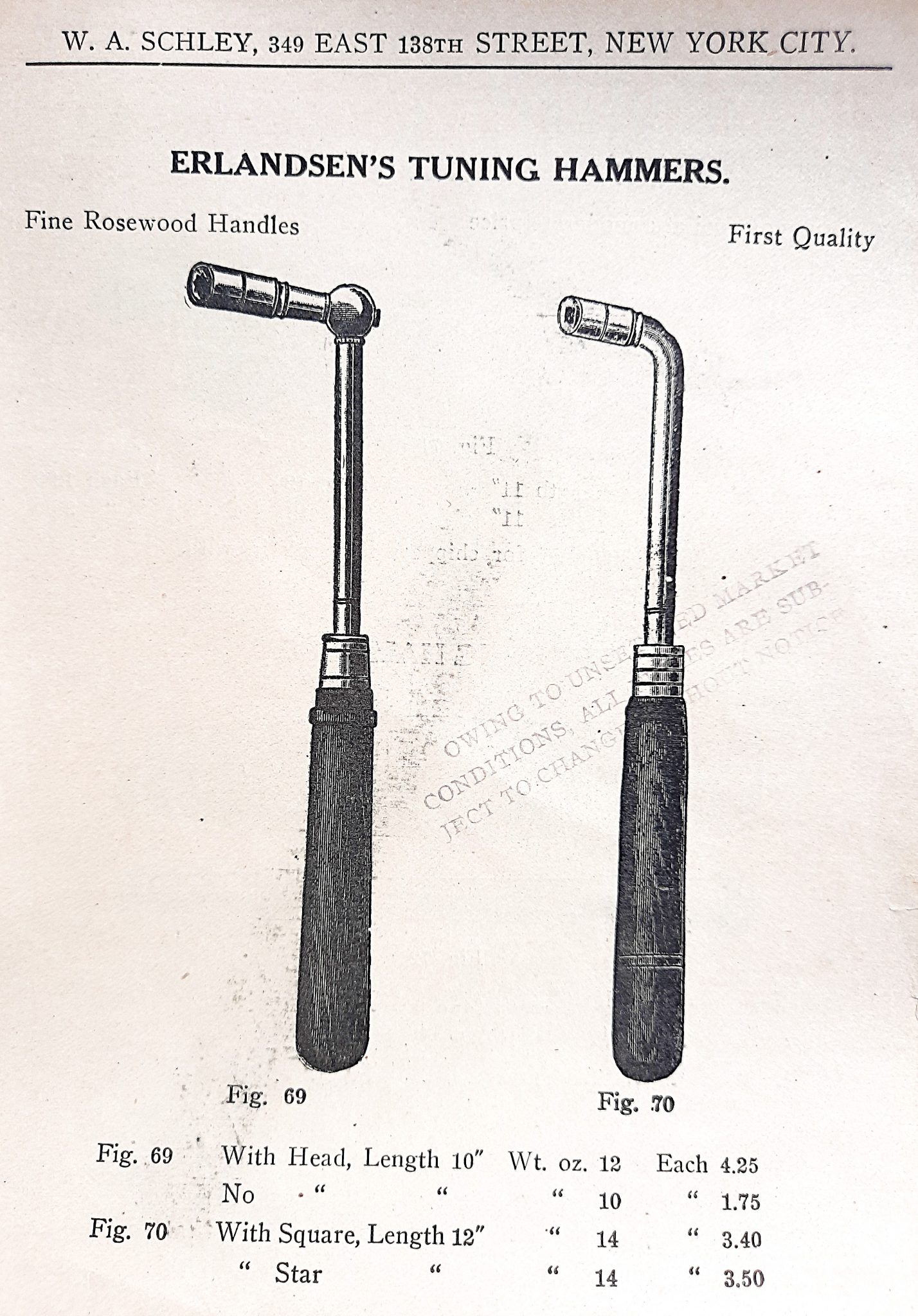 Erlandsen Hammers – Martin Shepherd Antique Piano Tools