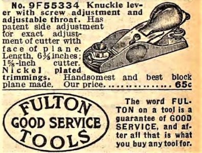Block Planes: Stanley’s “Imp” and Stanley No. 65 and its Equivalents ...